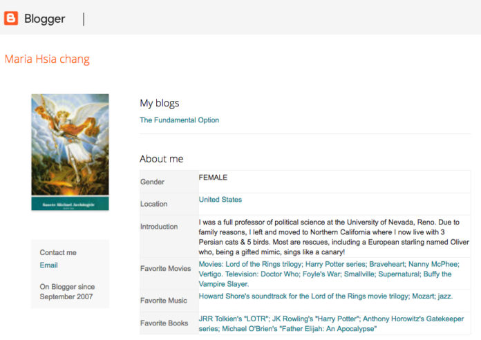 Dr Eowyn of Fellowship of the Minds is Maria Hsia Chang - Social Media ...